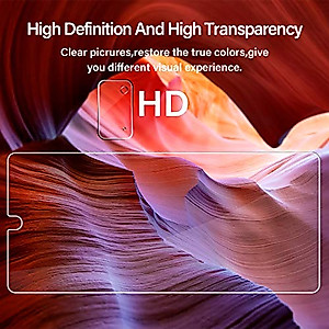 Galaxy Note 20 Tempered Glass Screen Protector + Camera Lens Protector [ 2 + 2 Pack ] [Compatible Fingerprint] [Anti-Scratch] [Case Friendly] Clear HD Protective Film for Samsung Galaxy Note 20