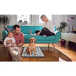 OCSOSO pet Heating pad, Electric cat Heating pad Indoor Temperature Adjustable Heated Dog pad,18inch Warming Auto-Off Heated mat for Cats Waterproof and Outdoor Use