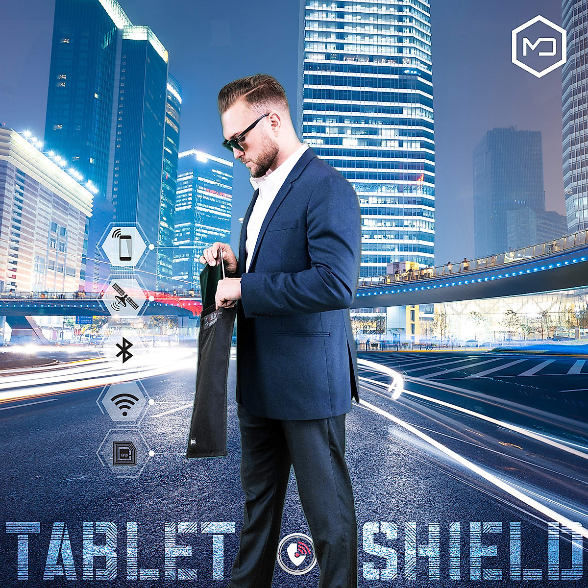 Mission Darkness Non-Window Faraday Bag for Tablets // Device Shielding for Law Enforcement & Military, Executive Privacy, Travel & Data Security, Anti-Hacking Anti-Tracking Anti-Spying Assurance