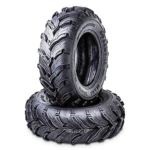 Set 2 Road Guider ATV Mud Tires 22x7-11 22X7X11 6PR 20mm deep tread for Honda Recon 250 Suzuki Ozark 250