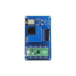 sb components Raspberry Pi Pico with Pico Air WiFi Monitoring Expansion PMSA003 Sensor ESP8266 Module Air Monitor WiFi HAT for Raspberry Pi Pico with inbuilt 0.91" OLED Display