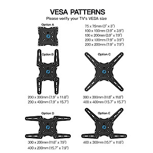 Pipishell Full Motion TV Wall Mount for 26-60 inch Flat or Curved TVs up to 77 lbs, TV Bracket Wall Mount with Articulating Arms, Extension, Tilt, Swivel, Leveling, Max VESA 400x400mm, PIMF7