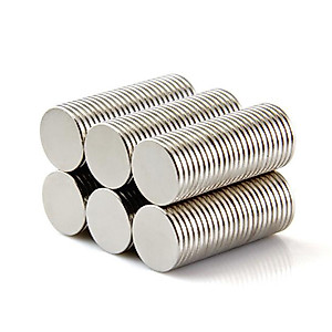 wotoy 60 Pieces 10 x 1mm DIY Personalized Refrigerators Magnets for Fridge Door Whiteboard Map Bulletin Boards