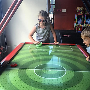 BERYLER 5 Pack Air Hockey Red Replacement, 2.5" in Diameter, Thicker Pucks for Game Tables, Accessories, Equipment