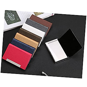 Tofficu 2pcs Name Holder Stainless Steel Case Holder for Business