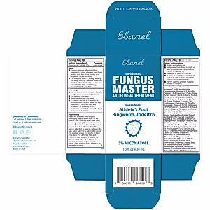 Ebanel Athlete's Foot Fungus Treatment Extra Strength, Antifungal Cream with Miconazole, Undecylenic Acid, Tea Tree Oil, Treats Skin Fungi Leading to Toenail Fungus, Promotes Healthy New Nail Growth