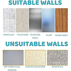 Clarmonde Adhesive Wall Screws Hanging Nails,8pcs Non-Trace No Drilling Transparent Nail Free Wall Hook for Kitchen Bathroom Storage Room Tile Wall (Nail 6mm,8pcs)