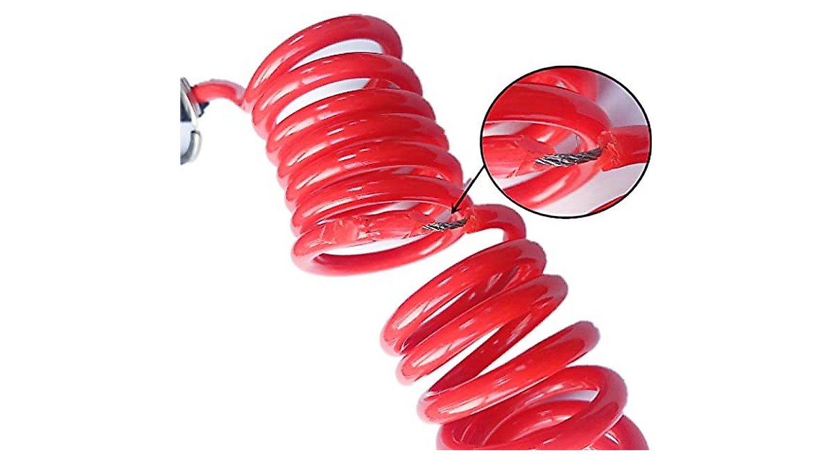 Malloryx 6' Breakaway Trailer Cable for Safe Towing | Durable and Coiled