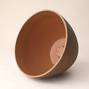 LA JOLIE MUSE Flower Pots Outdoor - Large Garden Planters with Drainage Holes Set of 2 (11.3 Inch, Terracotta Color)