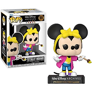 POP Disney Archives: Minnie Mouse - Totally Minnie (1988) Funko Vinyl Figure (Bundled with Compatible Box Protector Case), Multicolored, 3.75 inches