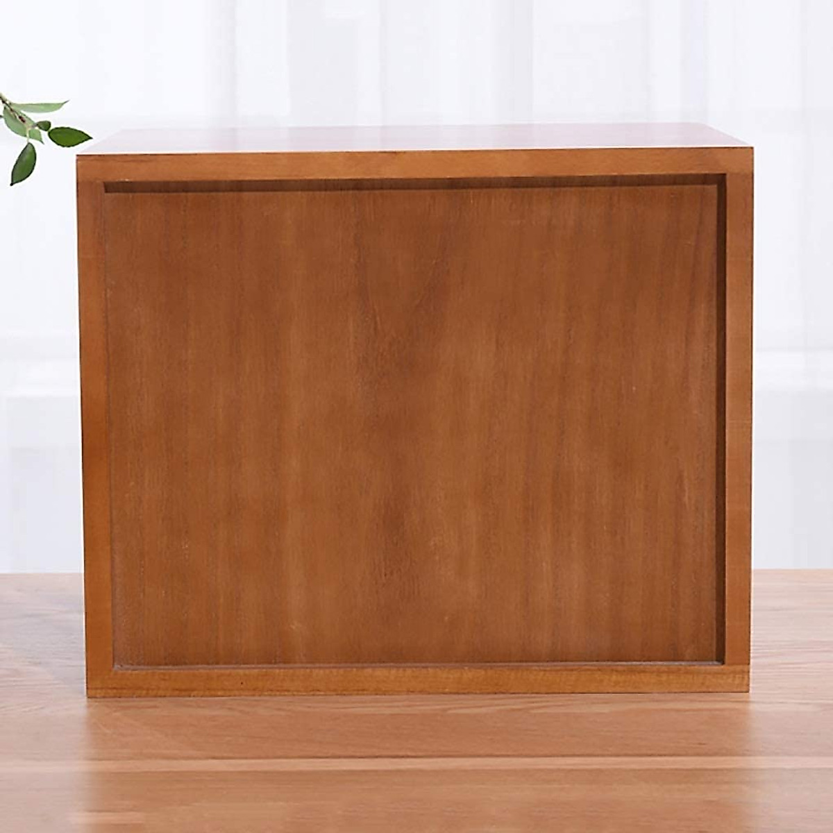 Desktop Organizer Storage Box - Desktop File Cabinet, Solid Wood Desk Organizers Drawer Box, Office Supplies/Home Small Desktop Flat File Cabinet, for Cosmetics/Books/Children's Toys Storage (Size :