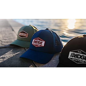 The Ride Land and Sea Snapback Hats - Trucker Hats for Men - Adjustable Baseball Hats for Men (Navy)