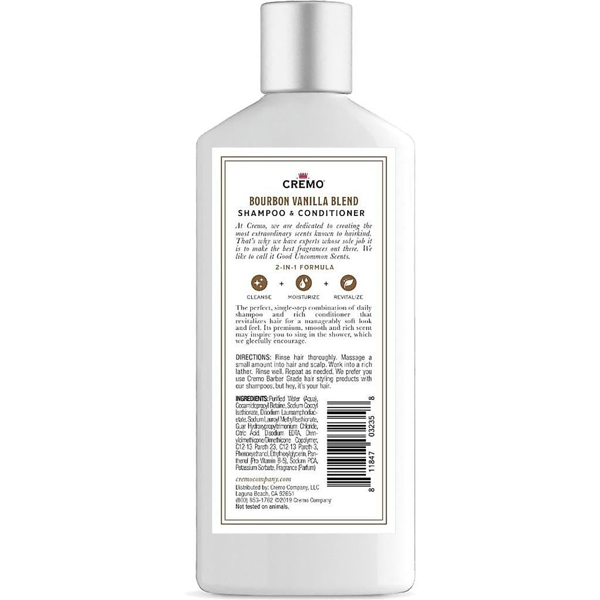 2-in-1 Bourbon Vanilla Shampoo & Conditioner
