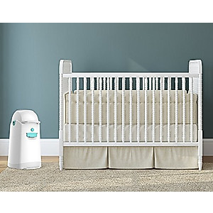 Creative Baby Tidy Diaper Pail, Pearl, Pearl/Blue/White/Gray, One Size, 1 Count (Pack of 1)