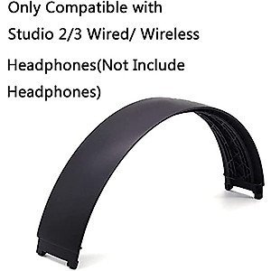 Adhiper Replacement Studio3 Headband Replacement Top Headband Repair Parts is Compatible with Studio 3.0 Wireless Studio 2.0 Wireless Over-Ear Headphones (Black+Red)