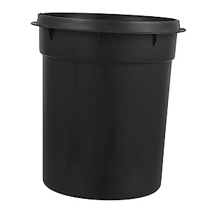 WHAMVOX Garbage Can Round Trash Can Kitchens Trash Can Round Trash Bin Wastebasket Liner Bucket Trash Bin Inner Trash Can Insert Replacement Bathroom Garbage Bin Bucket Saver Black Abs