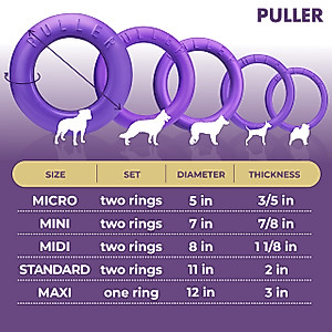 Puller Outdoor Dog Ring Toys - Dog Fetch Toy & Tug of War Dog Toy for Small Medium Large Dogs - Dog Ball & Soft Dog Frisbee Alt - Outside Dog Yard Toys - Big Dog Pull Toy - Dog Agility Jumps Tool