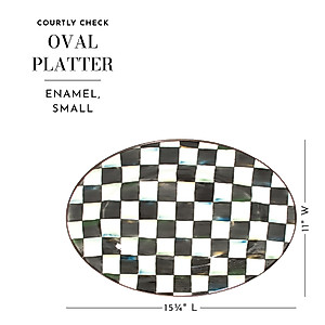 MACKENZIE-CHILDS Courtly Check Enamel Oval Platter - Small