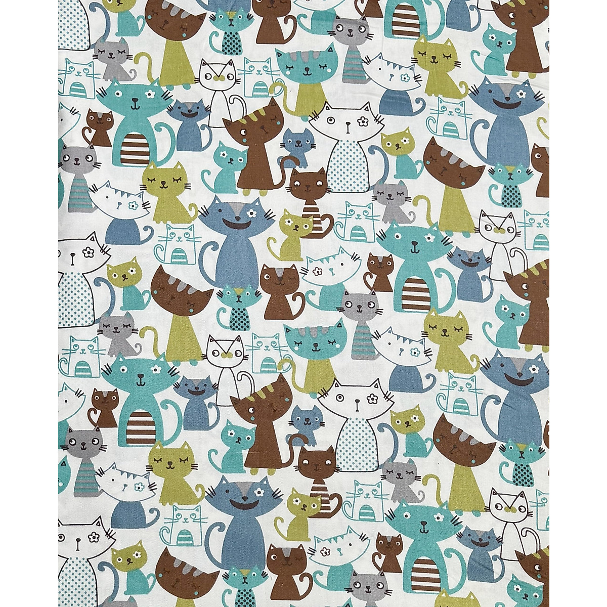 8Pcs Cute Animal Cats Fabirc Fat Quarters Cotton Fabric Bundles,for Quilting,Sewing and DIY Crafts,18 x 22 inches. …