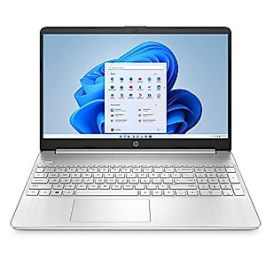 HP 15 Series 15.6" Touchscreen Laptop Intel Core i3-1115G4 8GB RAM 256GB SSD Natural Silver - 11th Gen i3-1115G4 Dual-core - Integrated Intel UHD Graphics - 25 GB Dropbox storage for 12 months -