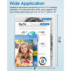 KTRIO Laminating Sheets, Holds 8.5 x 11 Inch Sheets 30 Pack, 3 Mil Thermal Laminating Pouches 9 x 11.5 Inch Clear Plastic Lamination Sheet Paper for Laminator, Round Corner Letter Size