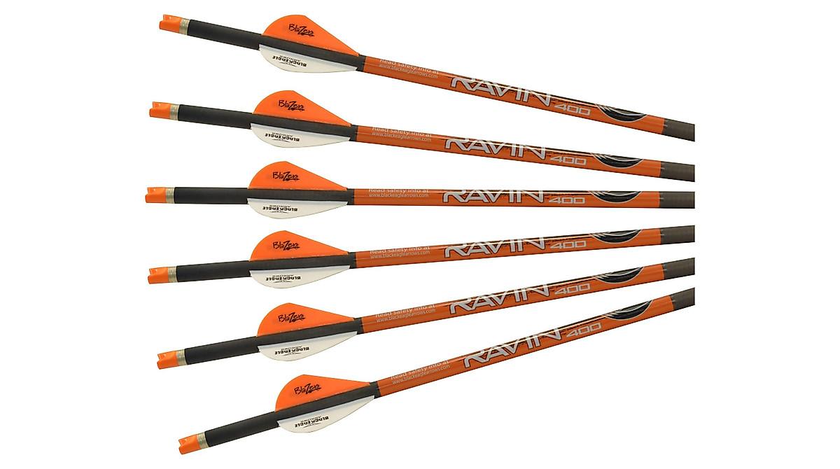 Ravin 400 Grain Carbon Crossbow Arrows - 6 Pack