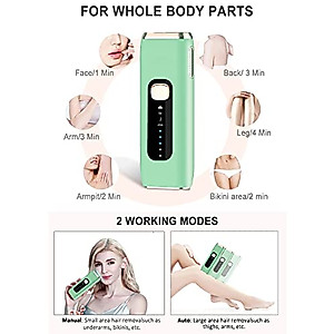 IPL Laser Hair Removal Device for Women Men at Home, Upgraded to 999,900 Flashes Permanent for Facial Legs Arms Bikini Line Whole Body Treatment