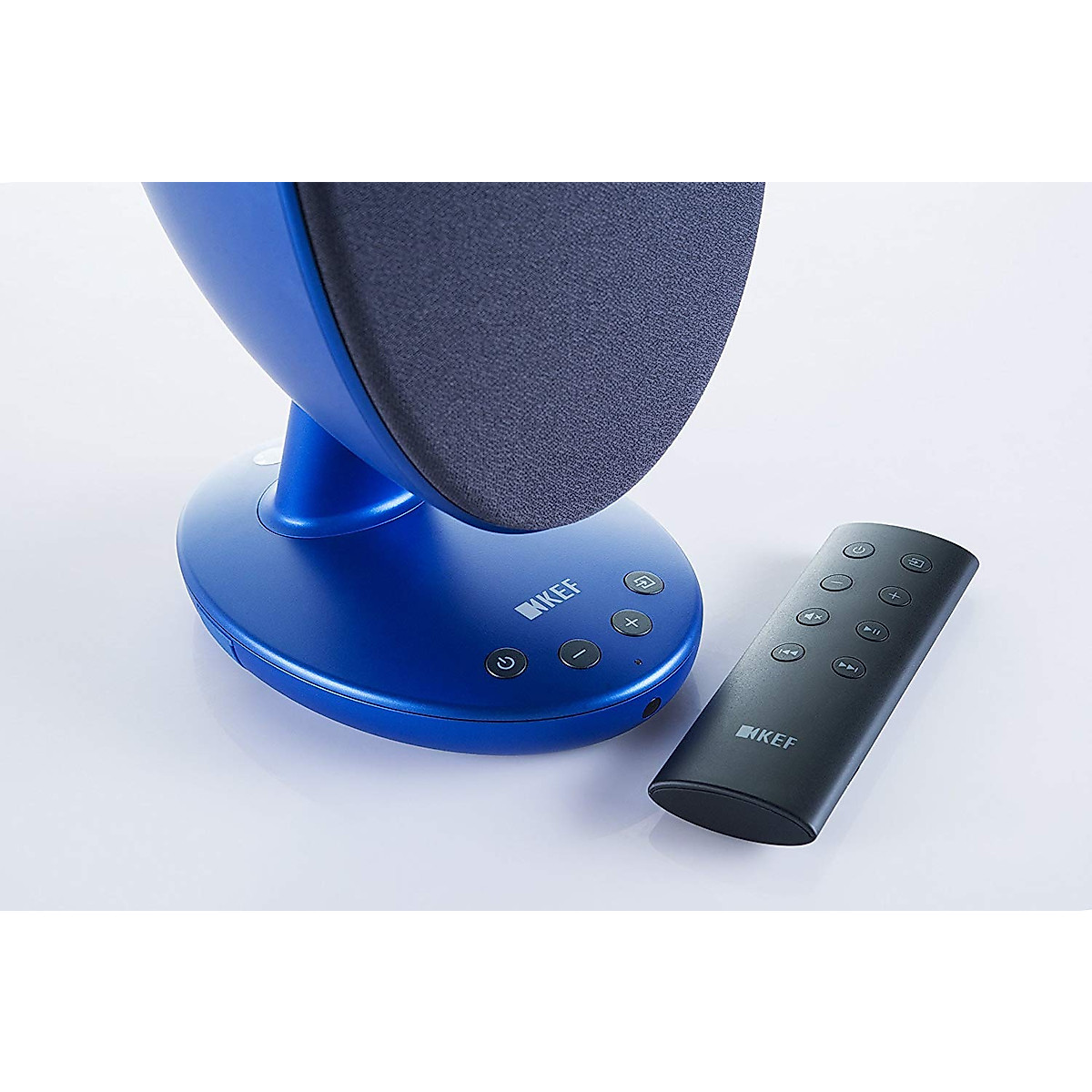 KEF EGG Versatile Desktop Speaker System - Frosted Blue (Pair)