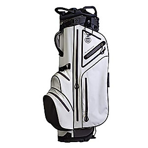Club Champ Waterproof Stand Golf Bag, White/Black (JR989)