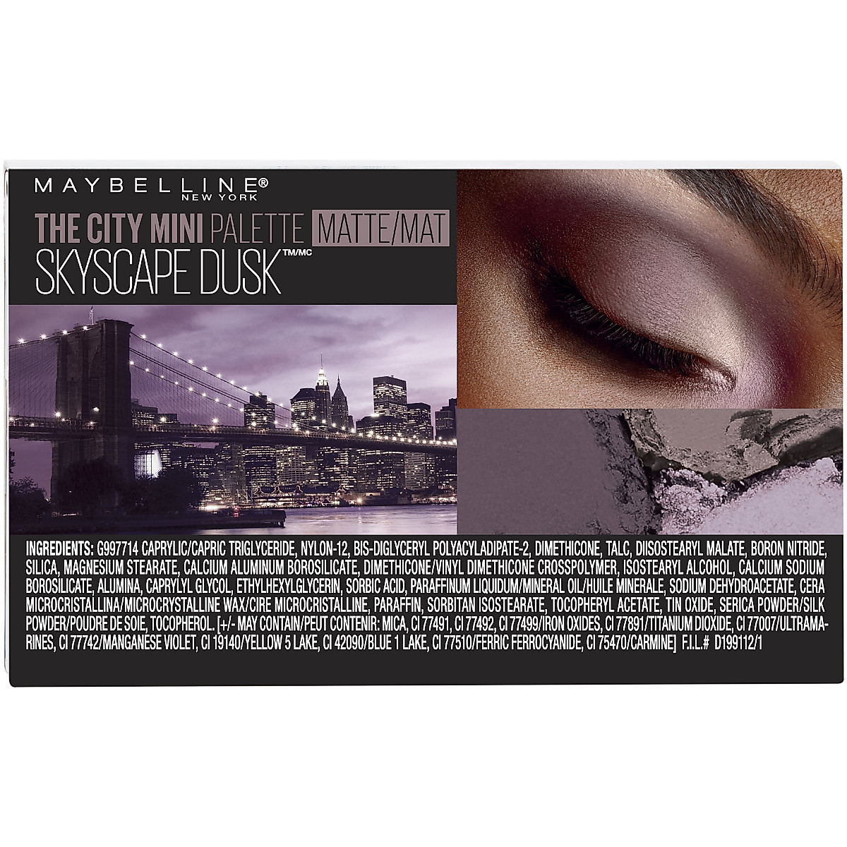 Maybelline New York The City Mini Eyeshadow Palette Makeup, Skyscape Dusk, 0.14 oz.