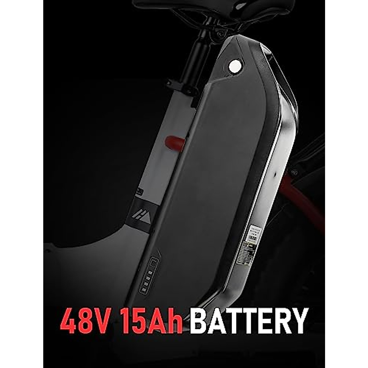 Hipeak Bona Electric Bike for Adults, Ebike 750W/48V/15Ah, 20" x 4.0" Fat Tire Electric Bike Folding with Removable Battery, Step-Over Folding Adult Electric Bicycles Front Shock Absorber