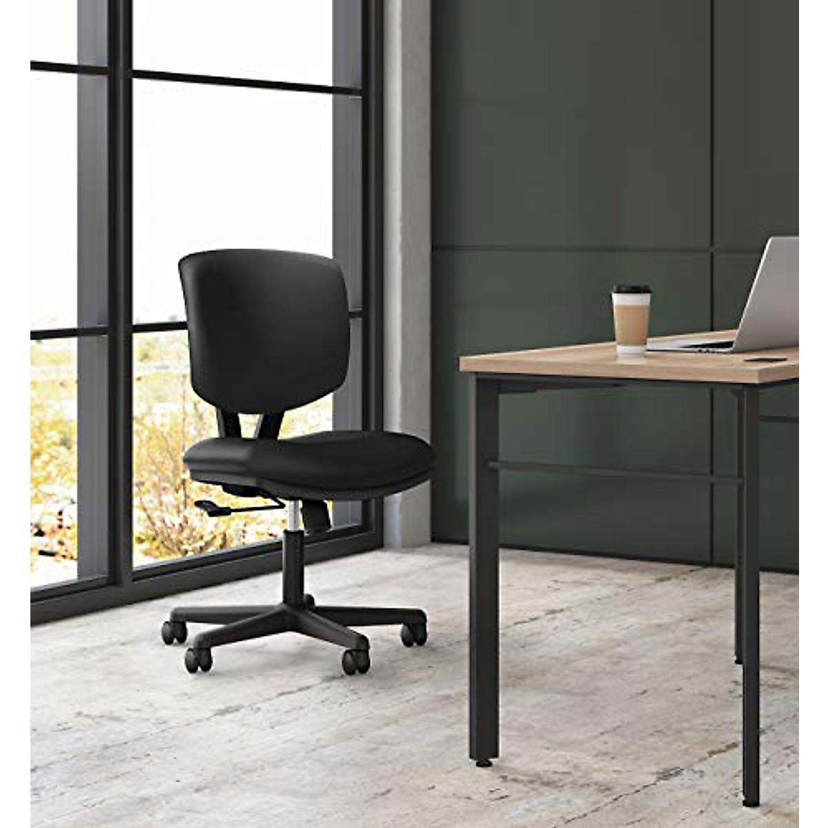 HON Volt Armless Task Chair, Black