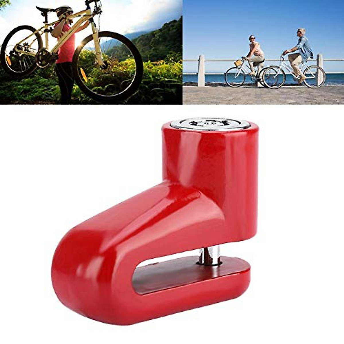 Brake Lock, Convenient Disc Lock, for Motorcycle Bike(red)
