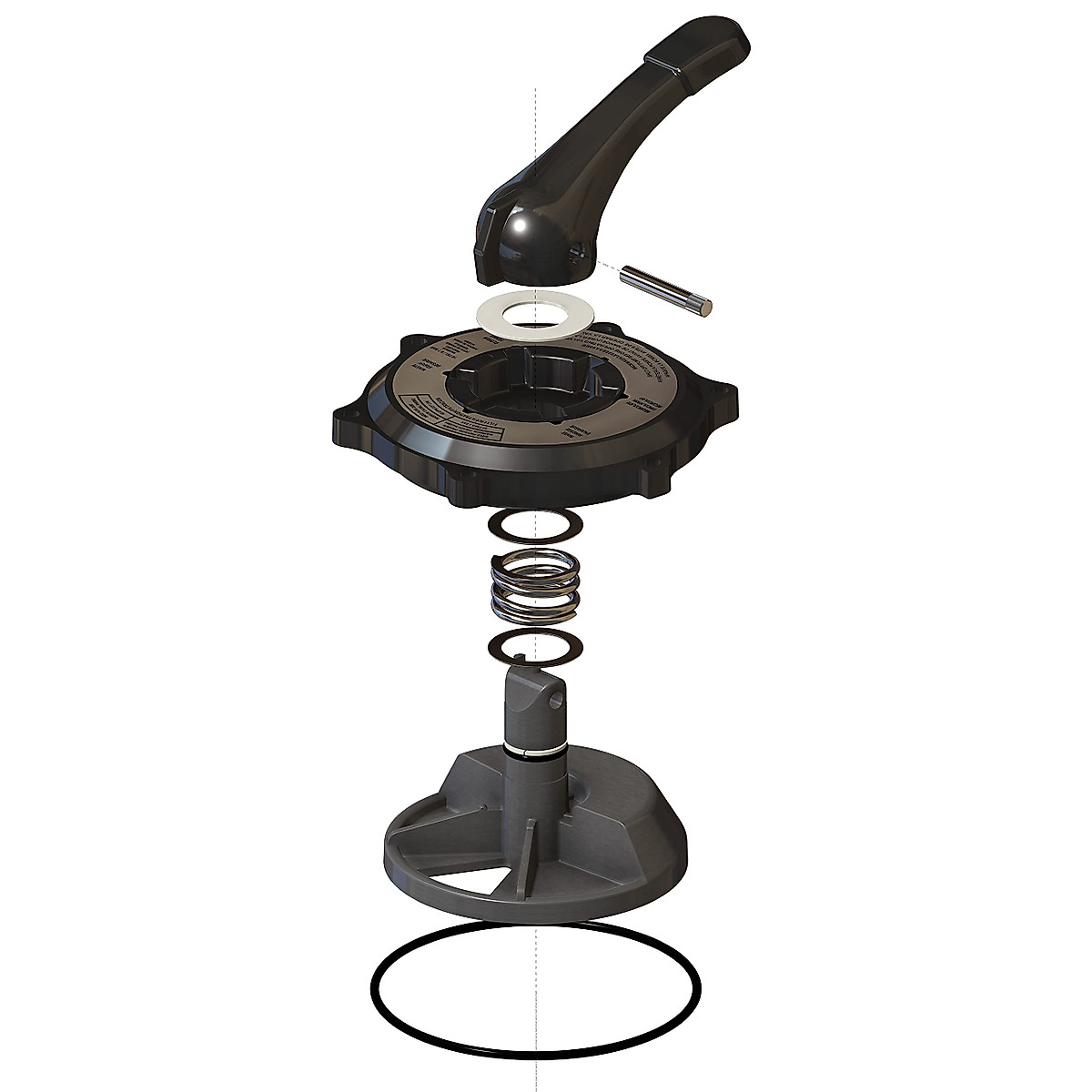 Byenins SPX0710XBA17 Key Cover and Handle Assembly Replacement for Hayward SPX0710X32,SP0710X62,with Gasket and O-Ring.