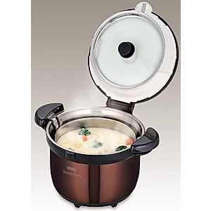 THERMOS KBG-3000 CBW Vacuum Insulated Cooker, Shuttle Chef, 7.1 gal (3.0 L), Clear Brown