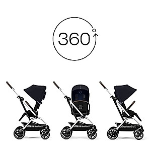 CYBEX Eezy S Twist +2 V2 Baby Stroller with 360° Rotating Seat for Infants 6 Months and Up - Compatible with CYBEX Car Seats