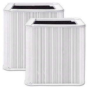 Senowi 211+ Replacement Filter Compatible with Blueair Blue Pure 211+ and 211+ Auto, Blue Air Filter Replacement 211 with Foldable Particle and Activated Carbon Filter, 2-Pack