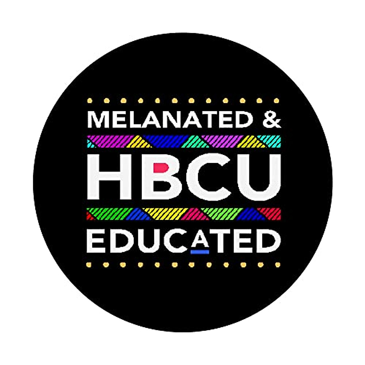Melanated HBCU Educated (Historically Black Colleges Uni's) PopSockets Swappable PopGrip