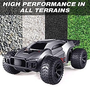 EpochAir Remote Control Car - 2.4GHz High Speed , Offroad Hobby Rc Racing Car with Colorful Led Lights and Rechargeable Battery,Electric Toy Car Gift for 3 4 5 6 7 8 Year Old Boys Girls Kids