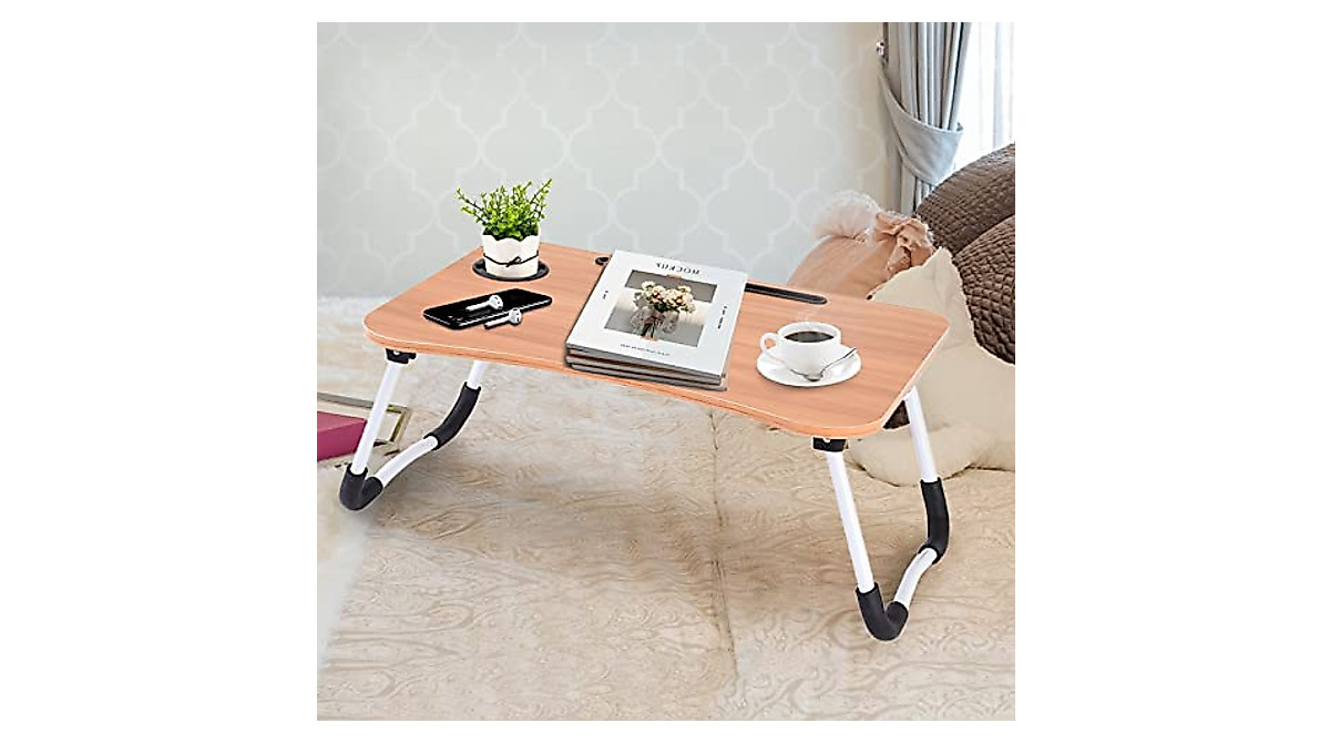 Portable Foldable Bed Table for Easy Working & Leisure