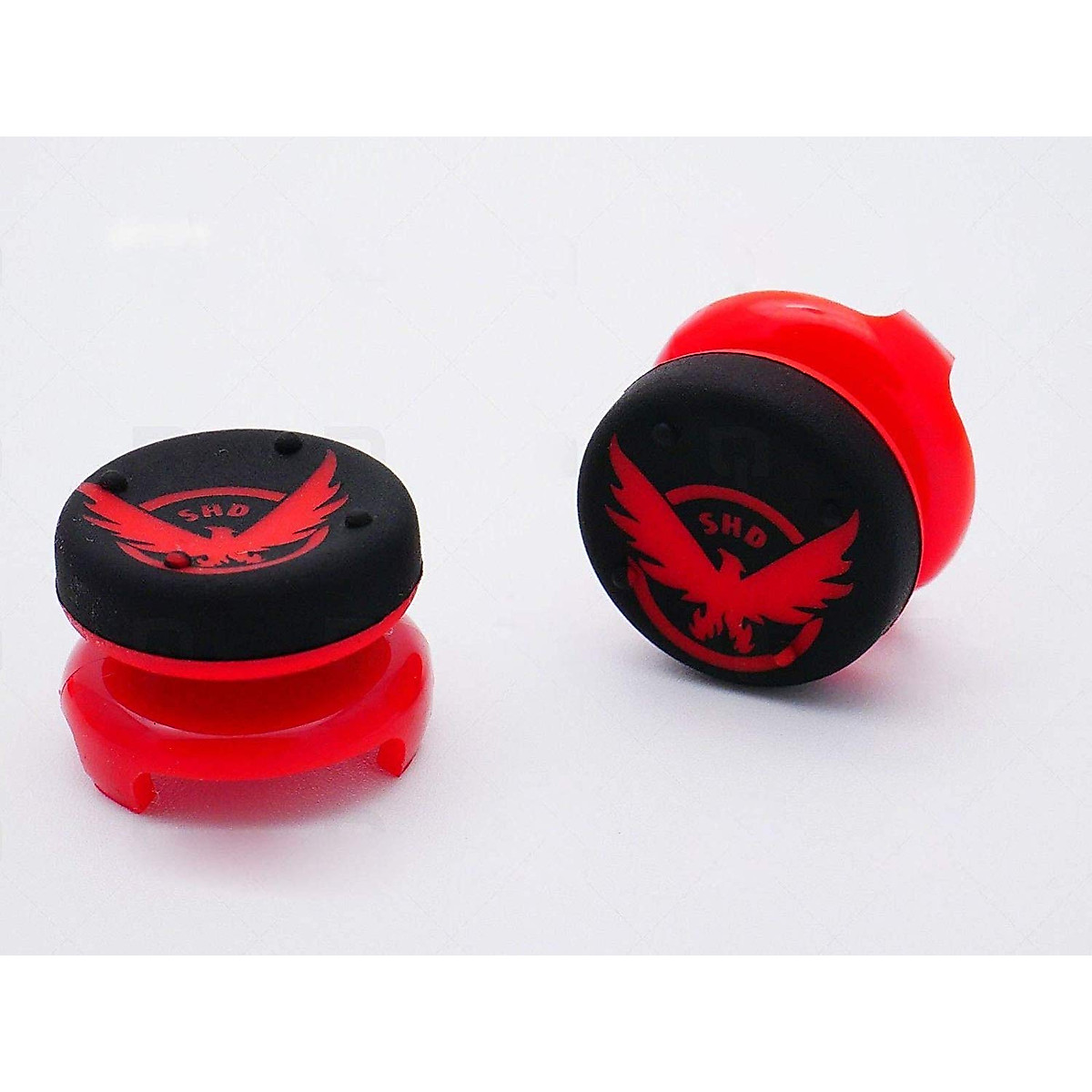 Silicone Analog Extenders Thumb Grip Stick Cap Cover Joystick Cap Thumbstick Cover Heighten Rocker Cap for Playstation 4 PS4 Xbox 360 PS3 (Red)