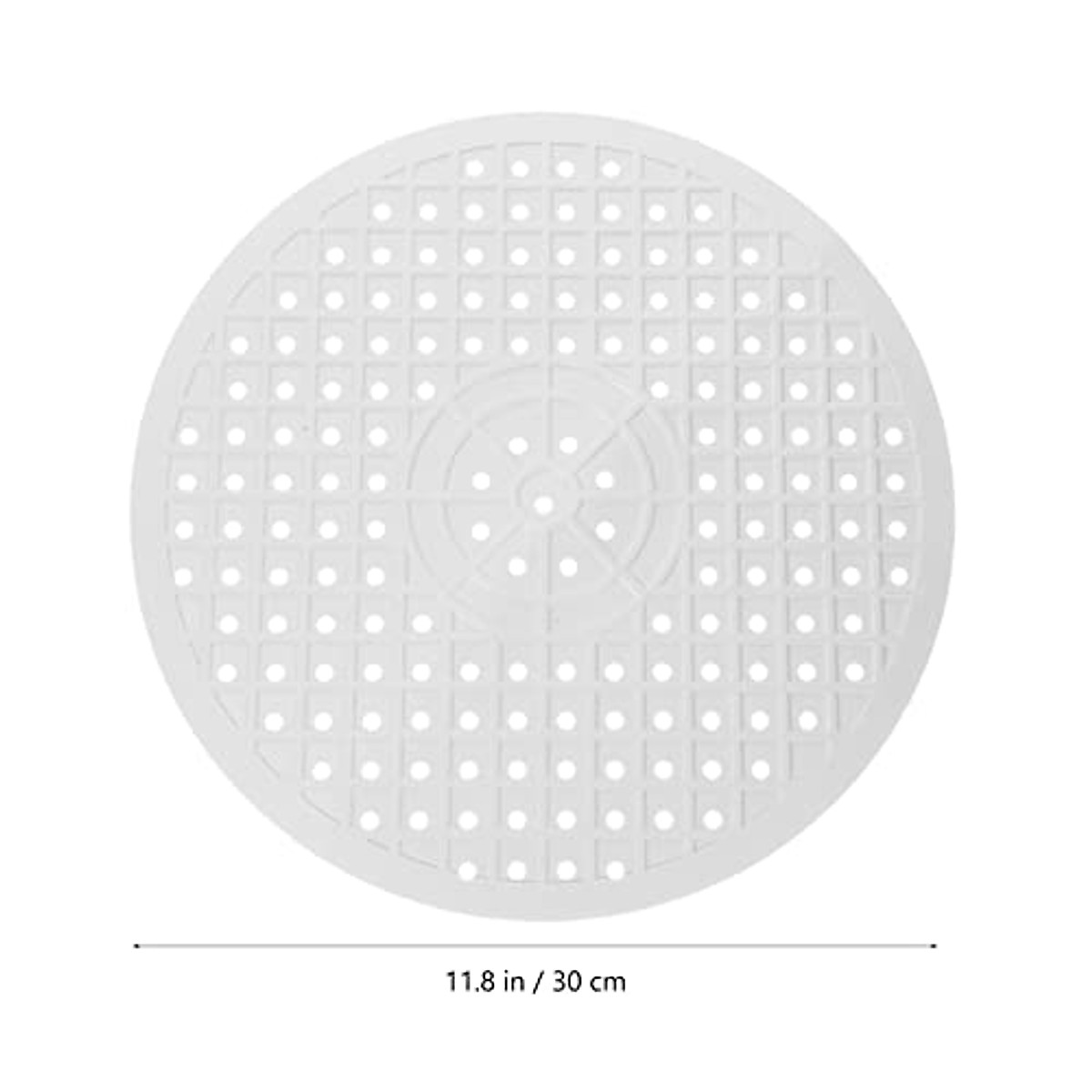 UPKOCH Round Sink Mat 2pcs Rubber Sink Protectors Kitchen Sink Mat Sink Dish Rack Dish Drying Mats Protect Sink from Stains Damage Scratches White Center Drain Sink Mat