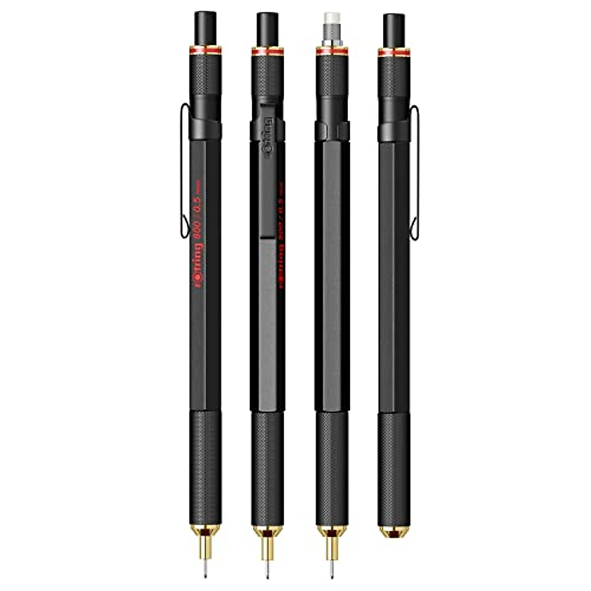 rOtring 800 Retractable Mechanical Pencil, 0.5 mm, Black Barrel (1904447)