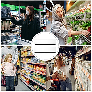 VILLCASE 5pcs Plastic Shelf Dividers, Magnetic Closet Shelf Organizer Divider, Clear L- Shape Separator Clapboard for Retail Store Supermarket Clapboard Shelf Store