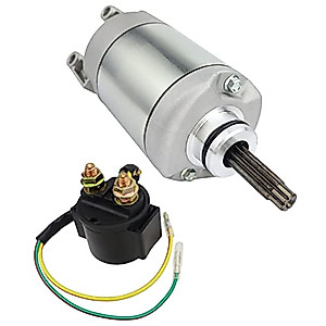 Soarider Starter & Relay for Honda TRX400EX Sportrax 2005-2008 TRX400X Sportrax 400X 2009-2014, 31200-HN1-A41 18855 410-54119 SMU0411 495297 HA-123