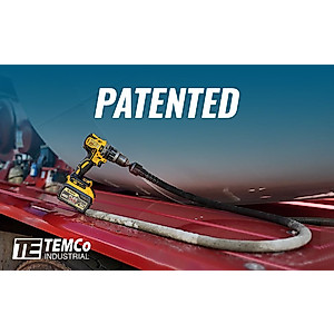TEMCo Cordless Concrete Vibrating Tool, Drill-powered Concrete Vibrator