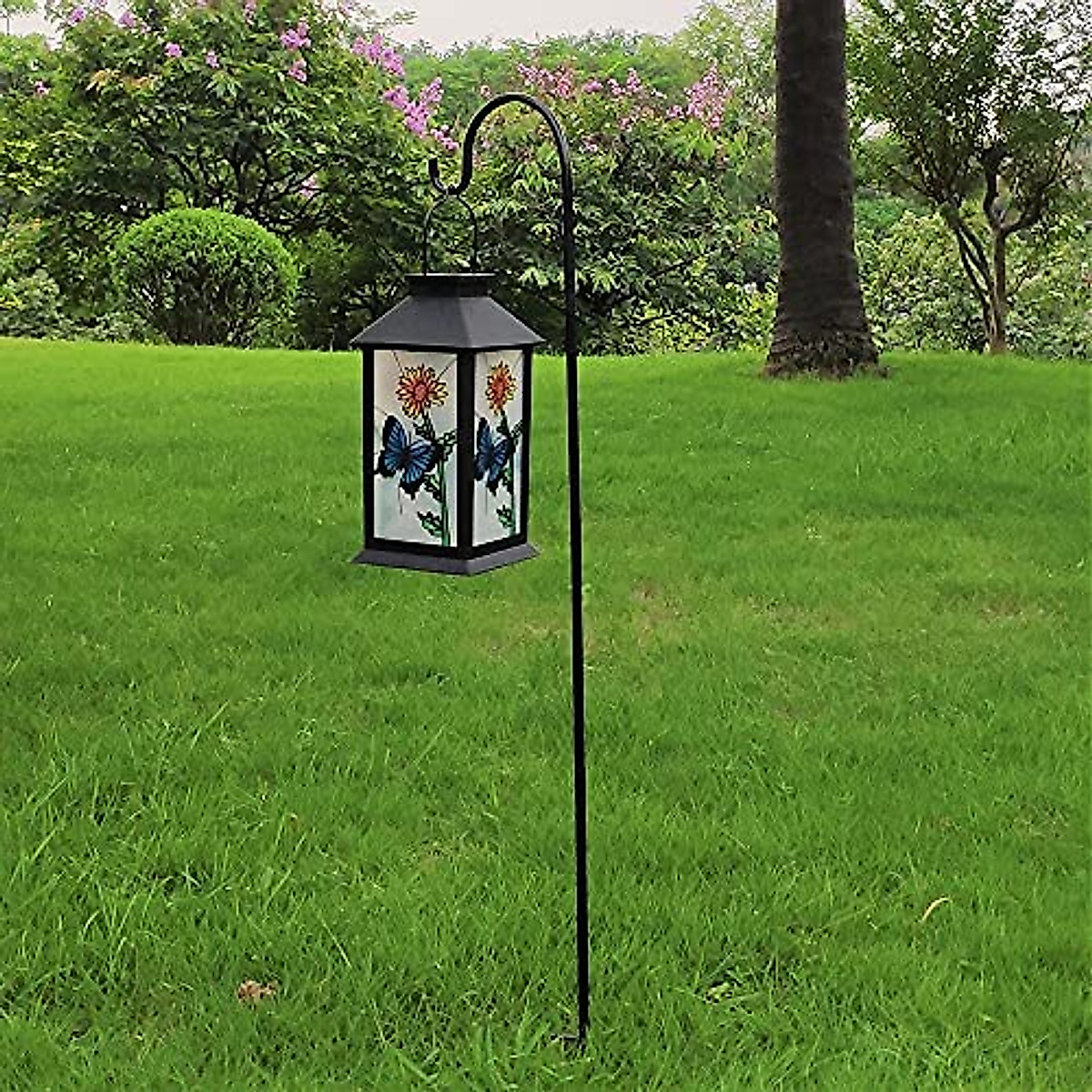 Solar Lanterns Outdoor Hanging Solar Lights Decorative for Garden Patio Porch and Tabletop Decorations. (Butterfly)