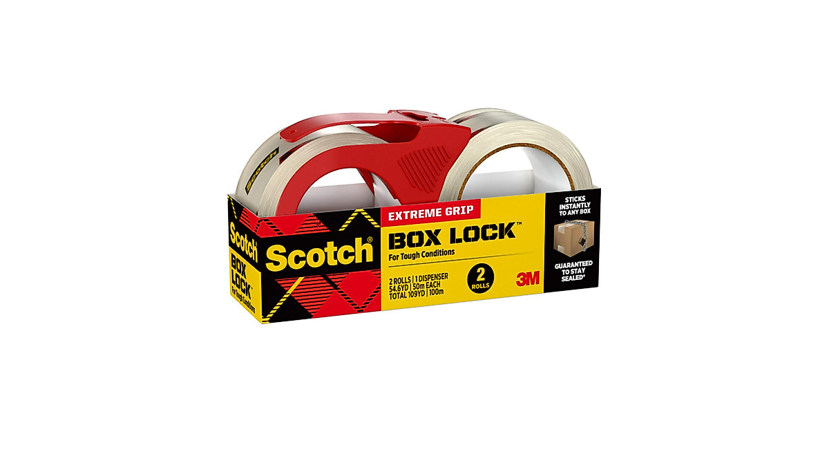 Scotch Box Lock Packaging Tape – Strong Seal & Easy Dispenser | Buy Now