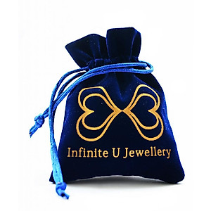 Infinite U Huggie Earrings 925 Sterling Silver Small Hoop for Women (Mouse)