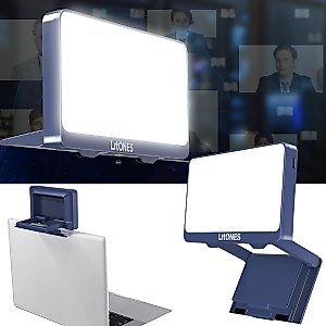 LitONES Webcam Light for Zoom Meeting, Portable Video Conference Light with Adjustable Brightness & Color for Laptop, Computer, Travel, Trips, Hybrid Working, Remote Recruiting etc.